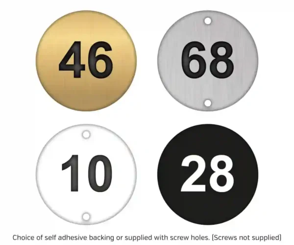 Disc Table Number Metal Effect - Smart Hospitality Supplies