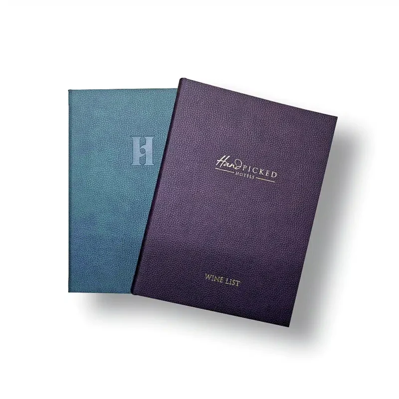 Armonia Menu Covers - Textured Faux Leather Menus In A Range Of Colours