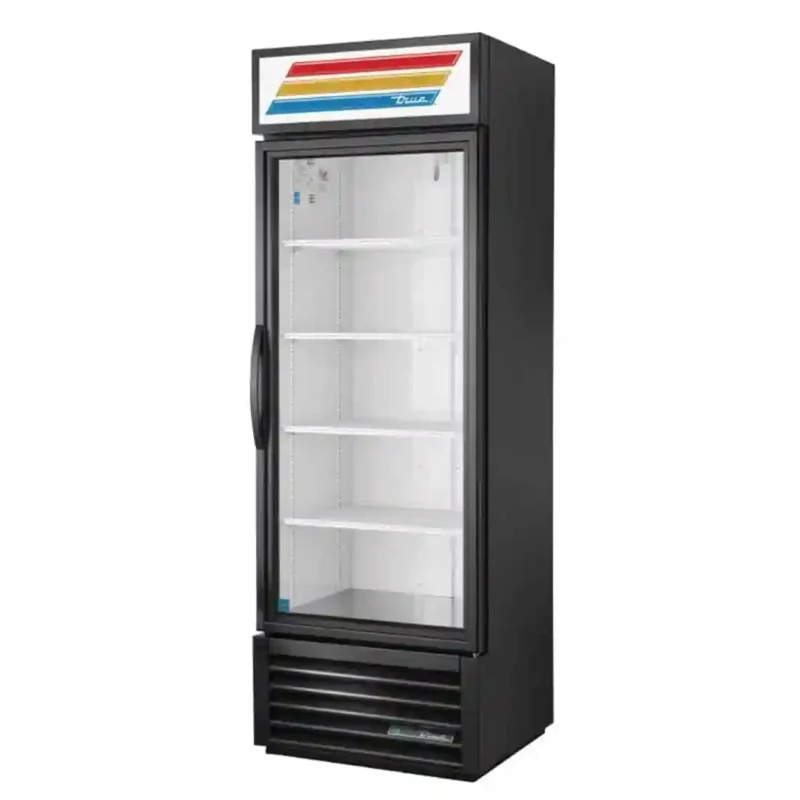 True 1 Glass Door 538L Upright Display Fridge Black GDM-19T-HC-LD-B by ...