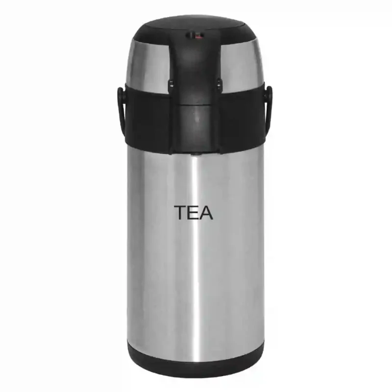 Olympia Pump Action Airpot Etched 'Tea' 3Ltr by Olympia-DP127