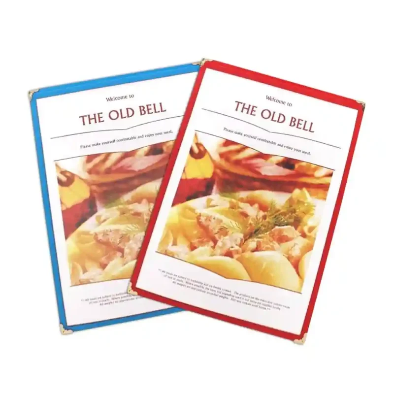 Framed Plastic Menu Covers