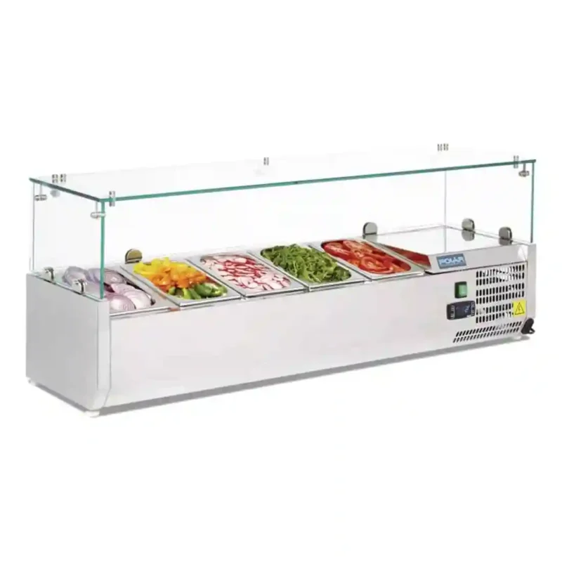Polar Refrigerated Countertop Servery Prep Unit 5x 1/4GN by Polar-G608