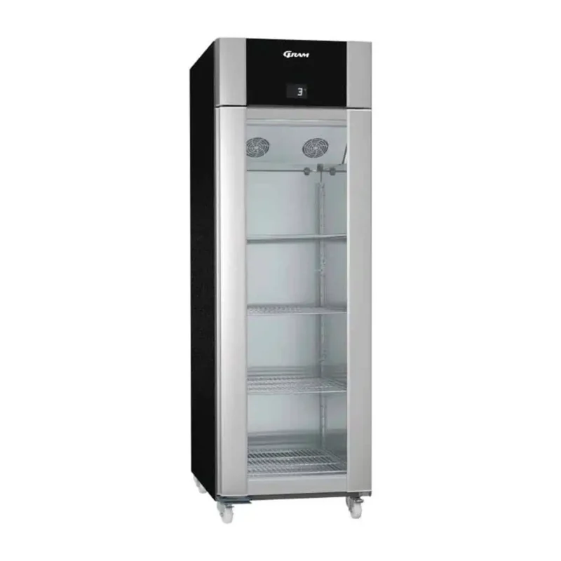 Gram Eco Plus 1 Glass Door 610Ltr Fridge Black KG 70 BAG C1 4N by Gram ...