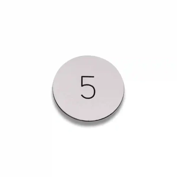 Disc Table Number Metal Effect - Smart Hospitality Supplies