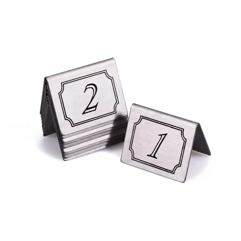 Metal Table Signs Range - Numbers - Smart Hospitality Supplies