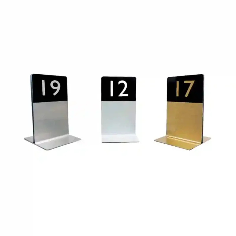 Numbered Single Channel Menu Holders - Smart Hospitality Supplies