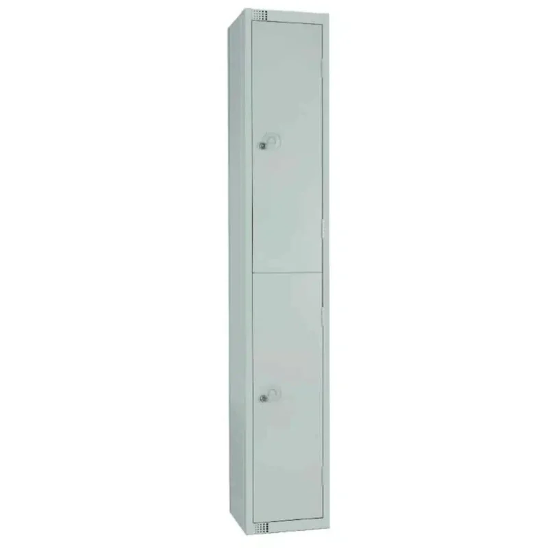 Elite Double Door Padlock Locker with Sloping Top Grey by Elite Lockers ...