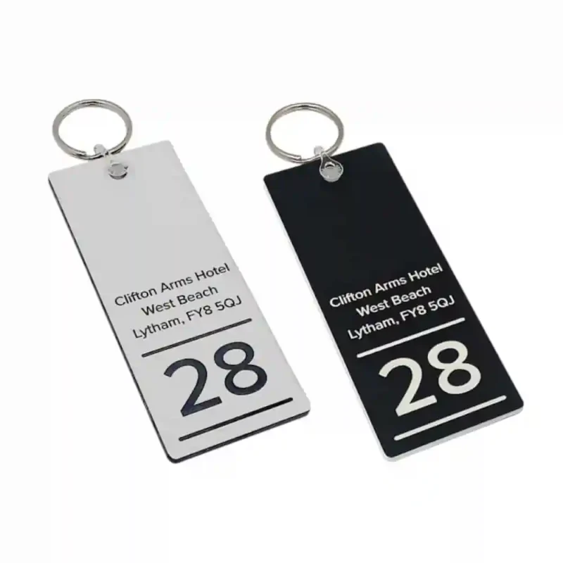 Numbered and Text Engraved Hotel Key Tags - Smart Hospitality Supplies