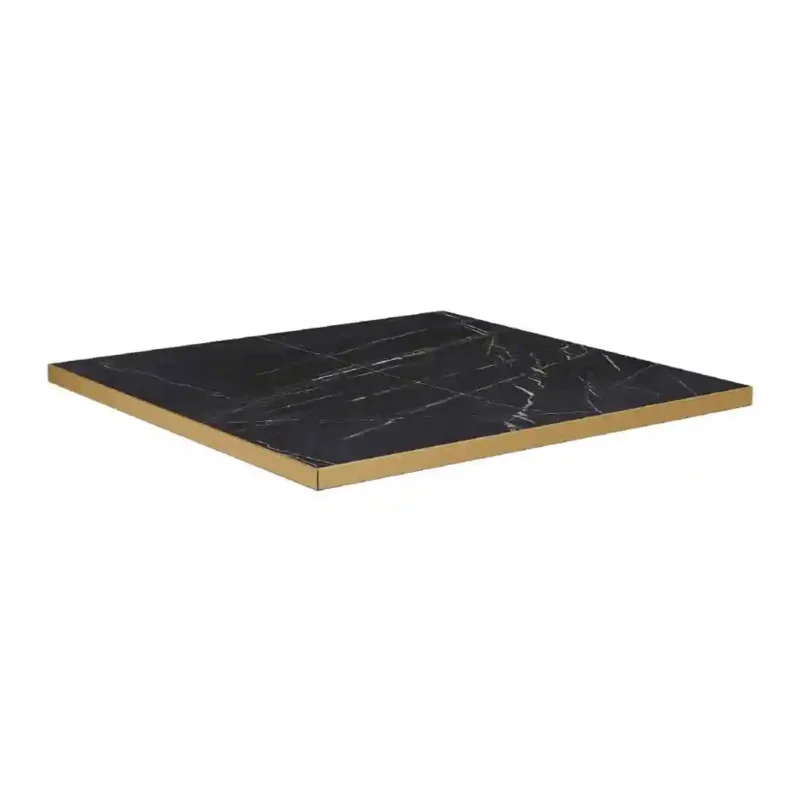 Omega Square Laminate Table Top Black Marble 700x700mm by Everyday - HS756