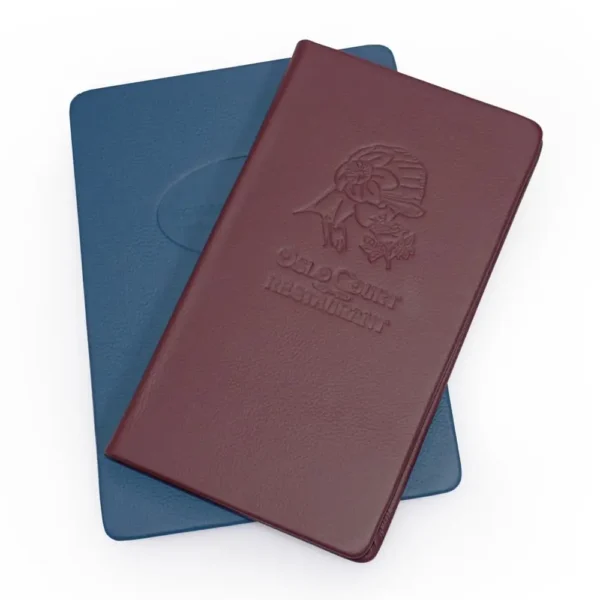 Real Leather Personalised Menu Covers | Restaurant Menus