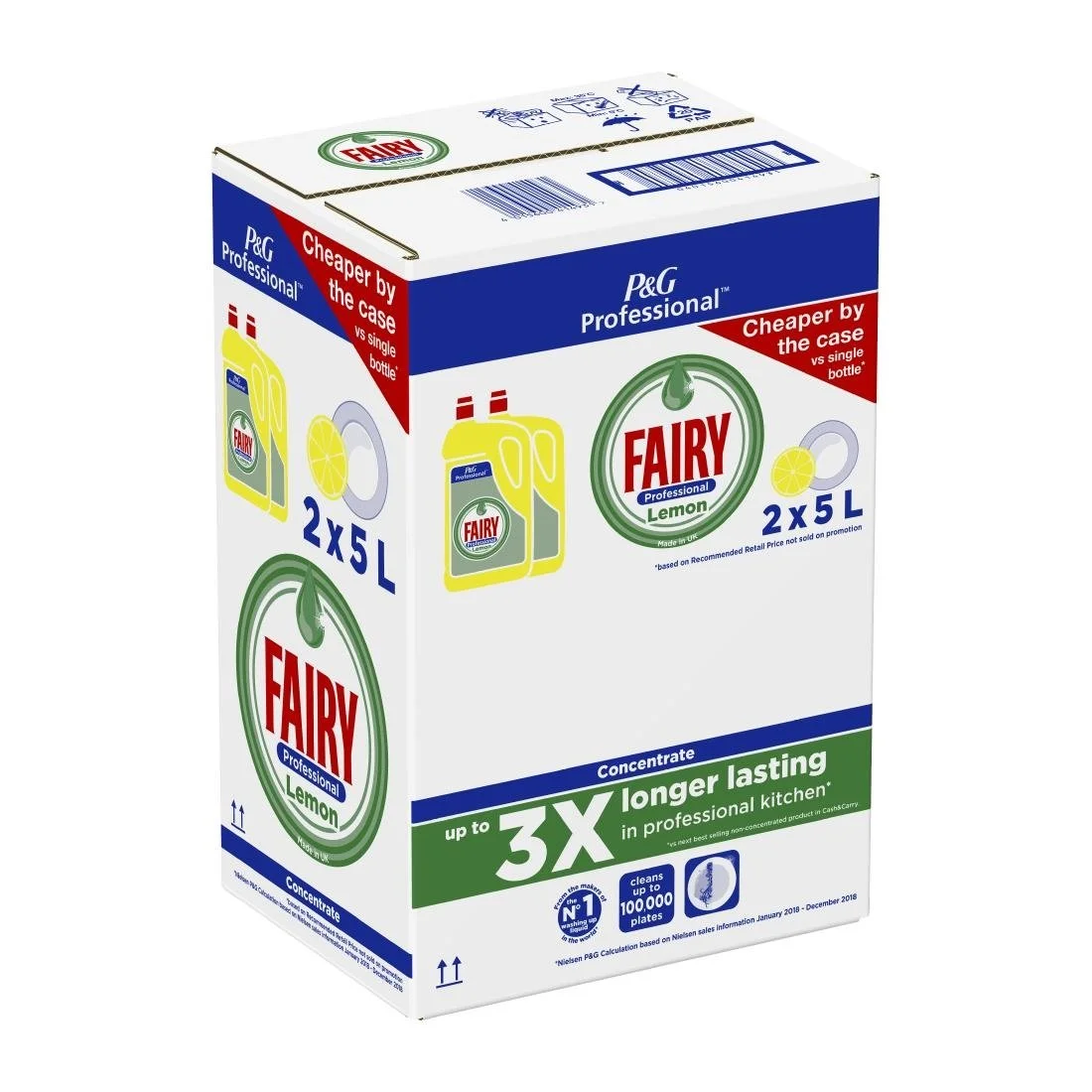 Fairy Professional Washing Up Liquid Lemon 5Ltr (2 Pack)