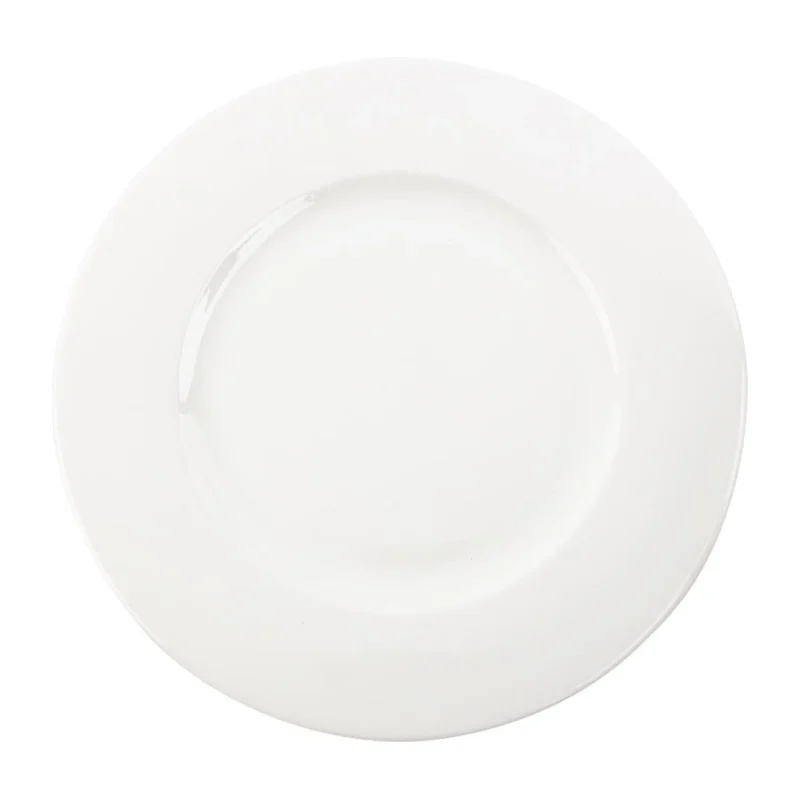 Royal Bone Ascot Wide Rim Flat Profile Plates 310mm (6 Pack)