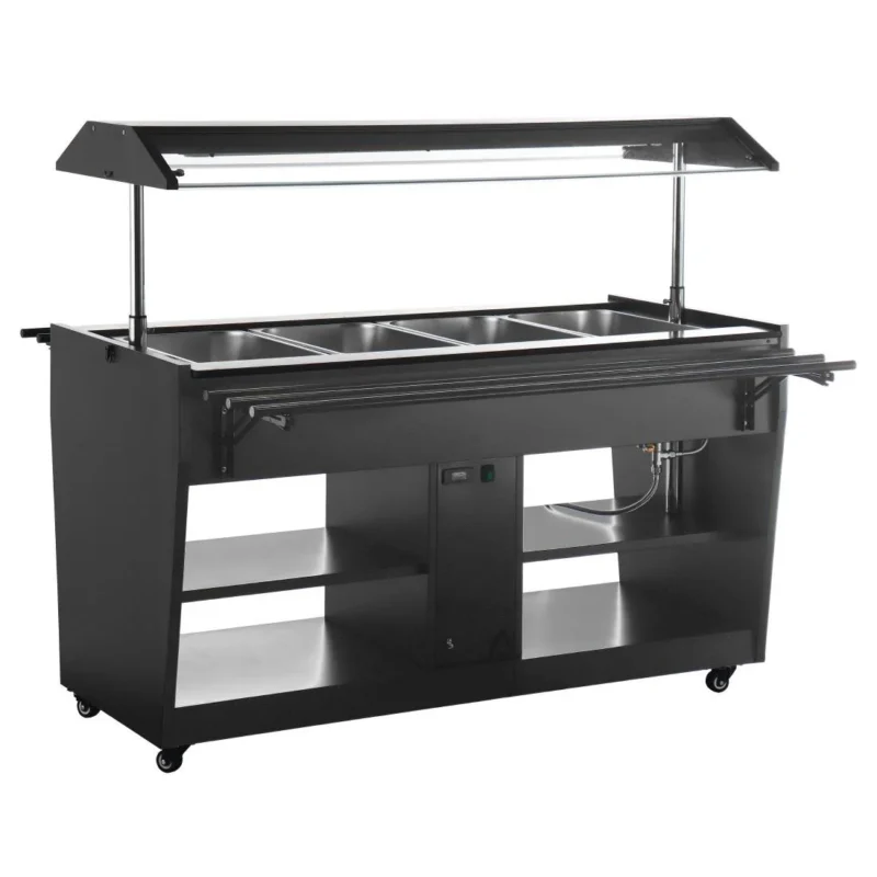 Buffalo Heated Buffet Bar Black