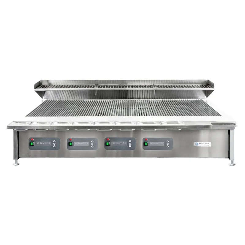 Synergy Grill Trilogy Nat Gas Chargrill with Garnish Rail & Slow Cook ...